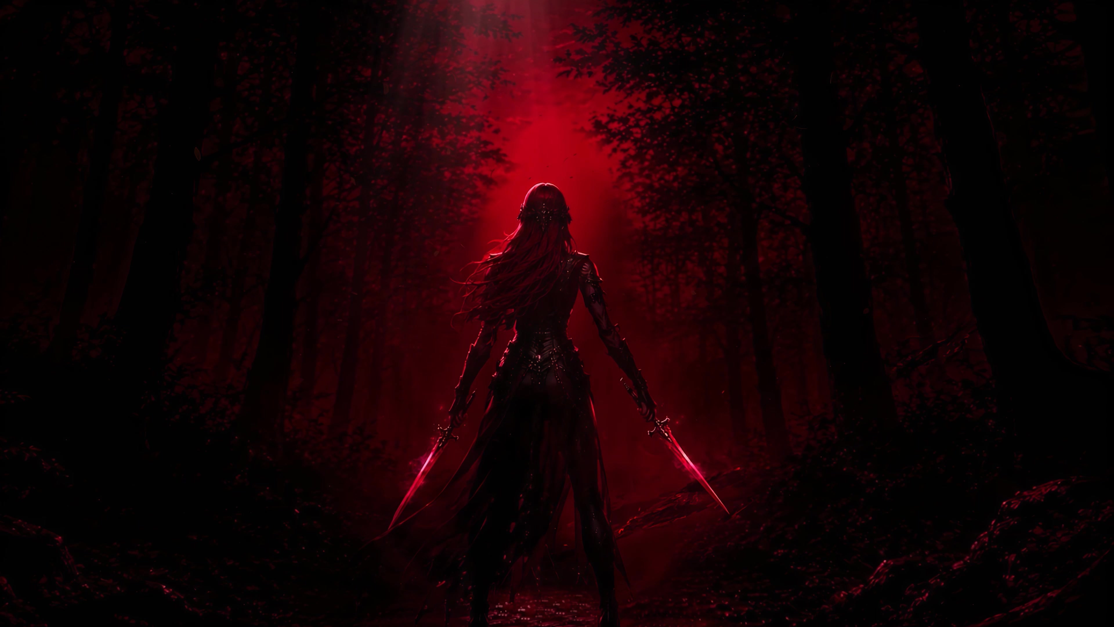 Queen of Crimson Night Live Wallpaper